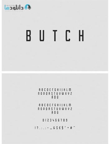 دانلود فونت انگلیسی Butch Font