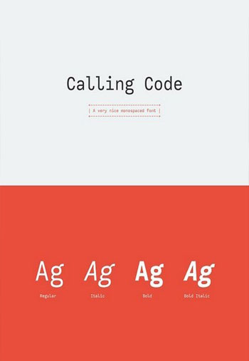 دانلود مجموعه فونت انگلیسی Calling Code