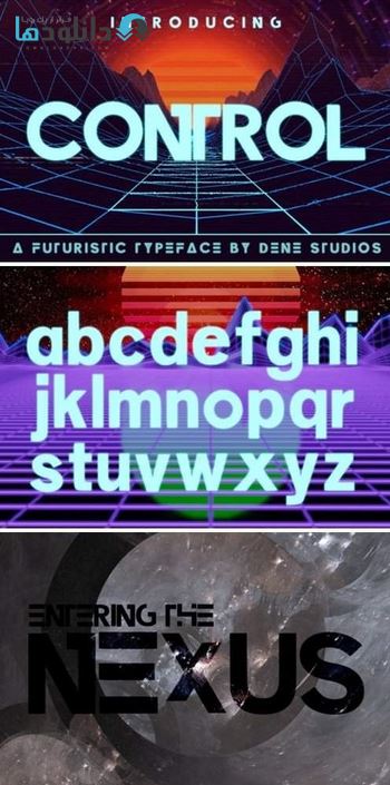 دانلود فونت انگلیسی Control Font