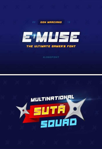 دانلود فونت انگلیسی E Muse Font