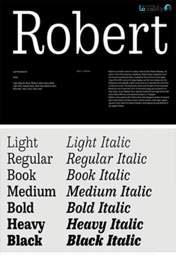 دانلود مجموعه فونت انگلیسی CoFo Robert Font Family
