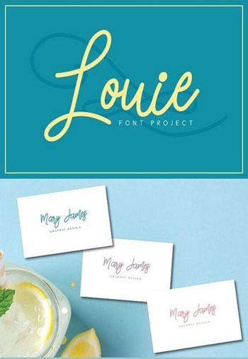 دانلود مجموعه فونت انگلیسی Louie Font