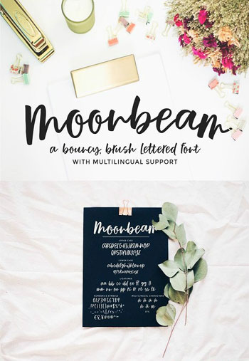 دانلود مجموعه فونت انگلیسی Moonbeam Fonts