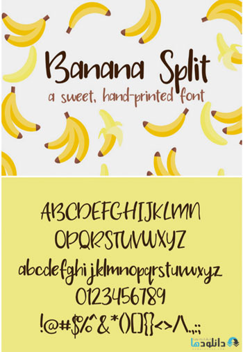 دانلود فونت انگلیسی PN Banana Split Font