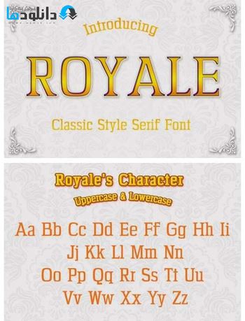 دانلود فونت انگلیسی Royale Font