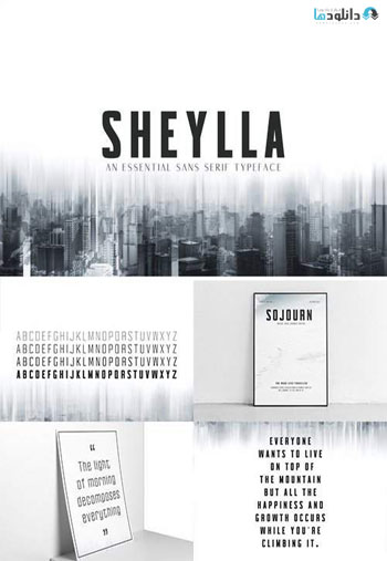 دانلود مجموعه فونت انگلیسی Sheylla Sans Serif Typeface