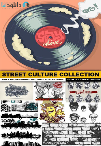 دانلود مجموعه وکتور Street Culture Collection