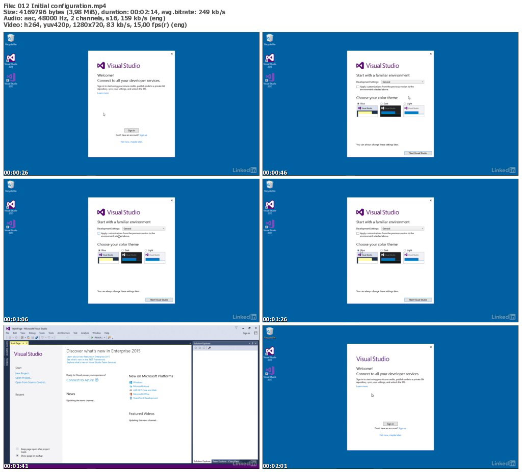 دانلود فیلم آموزش ضروریات نصب و راه اندازی ویژوال استودیو